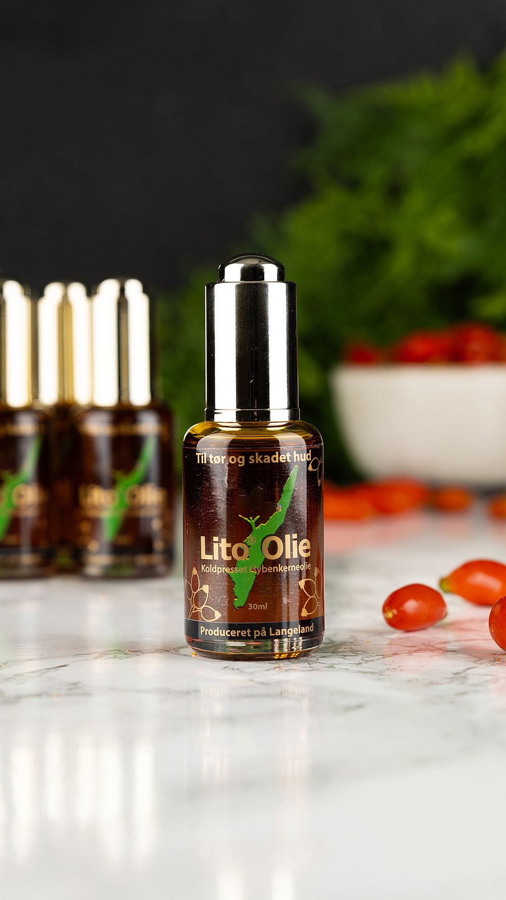 Køb Lito® Olie Hybenkerne Koldpresset Neutral 30 ml fra Hyben Vital - Matas