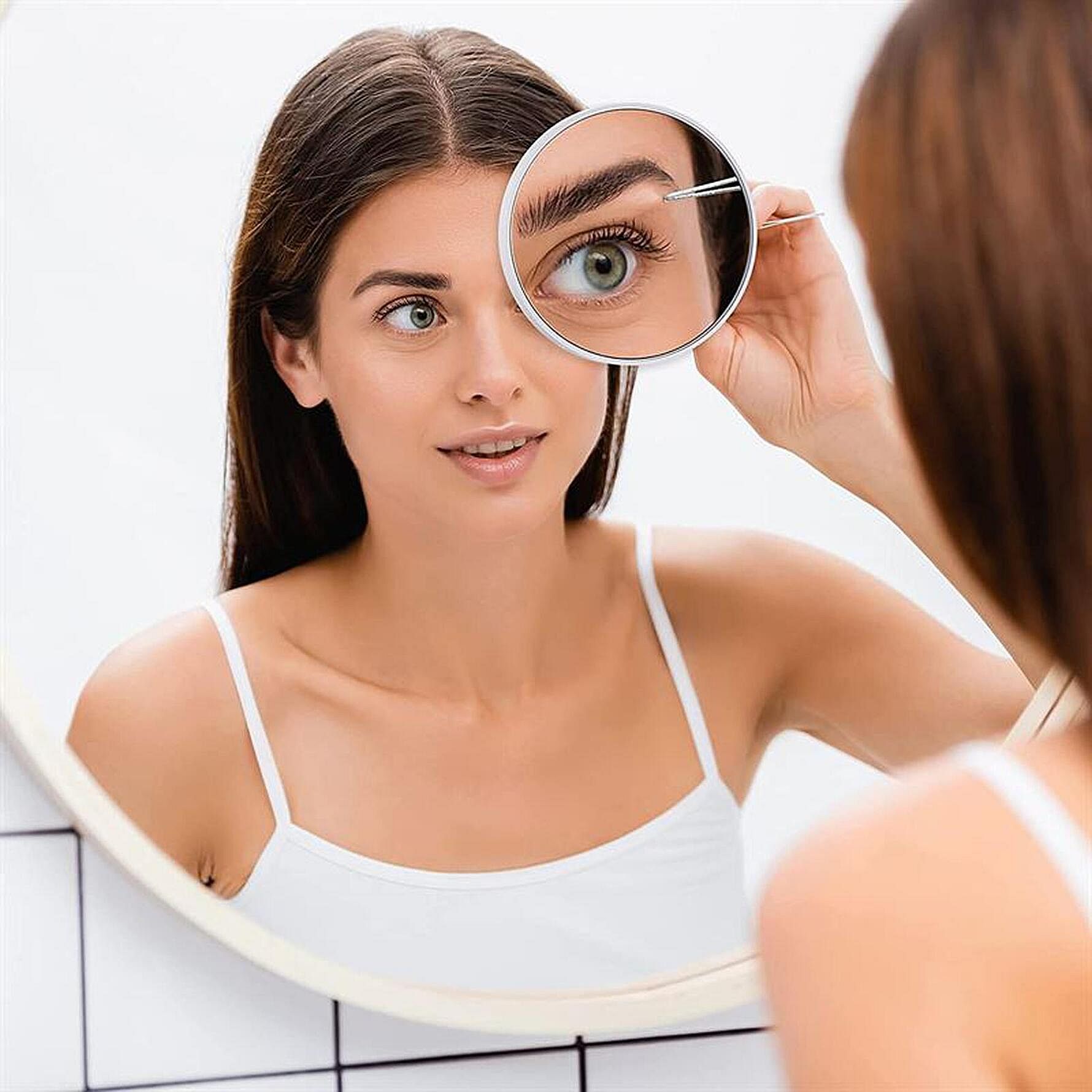 Køb Makeup Spejl Med Forstørrelse Og Sugekop Hvid fra UNIQ - Matas