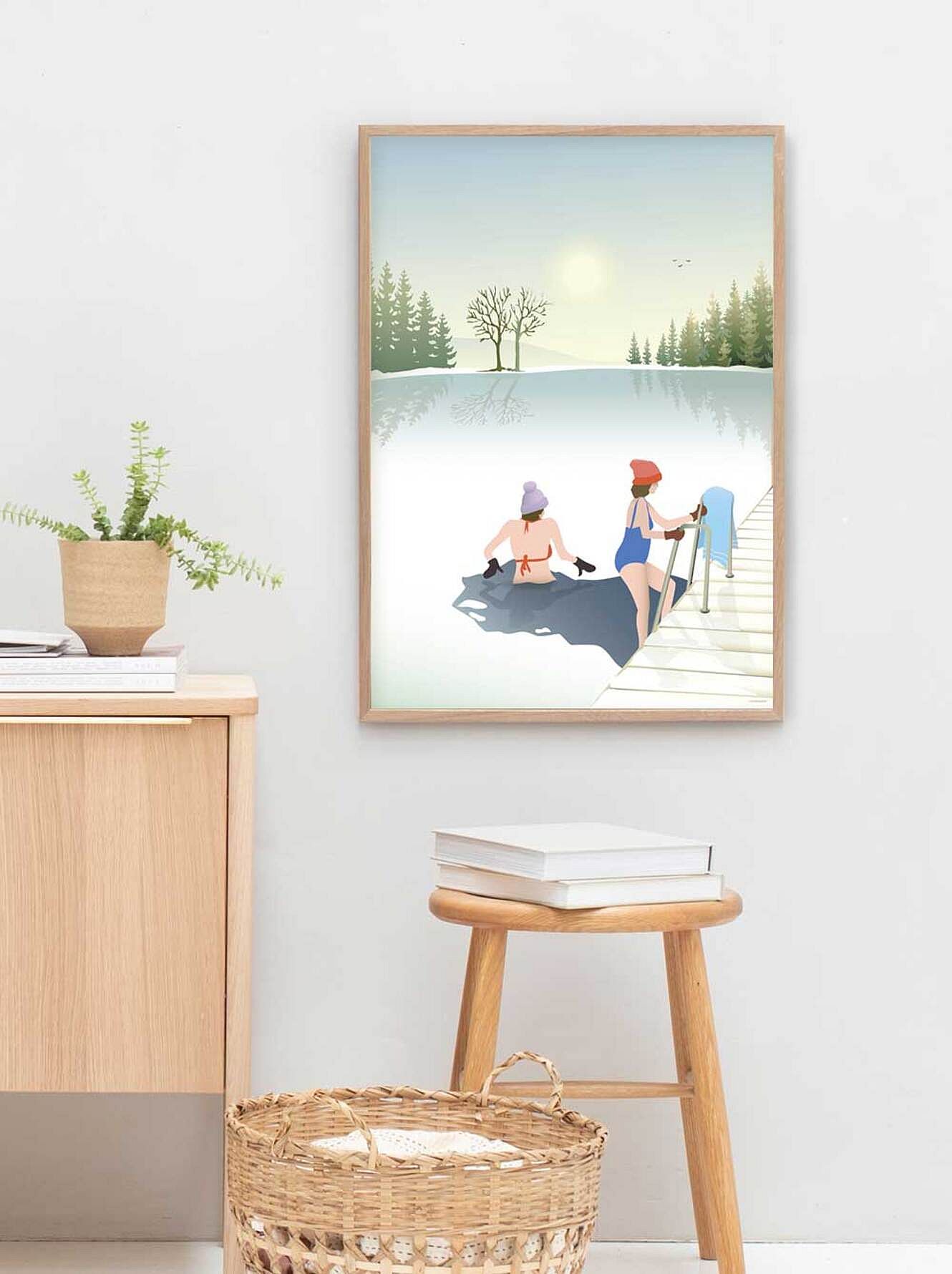 Køb Plakat 'Winter Bath' 50 x 70 cm fra ViSSEVASSE - Matas