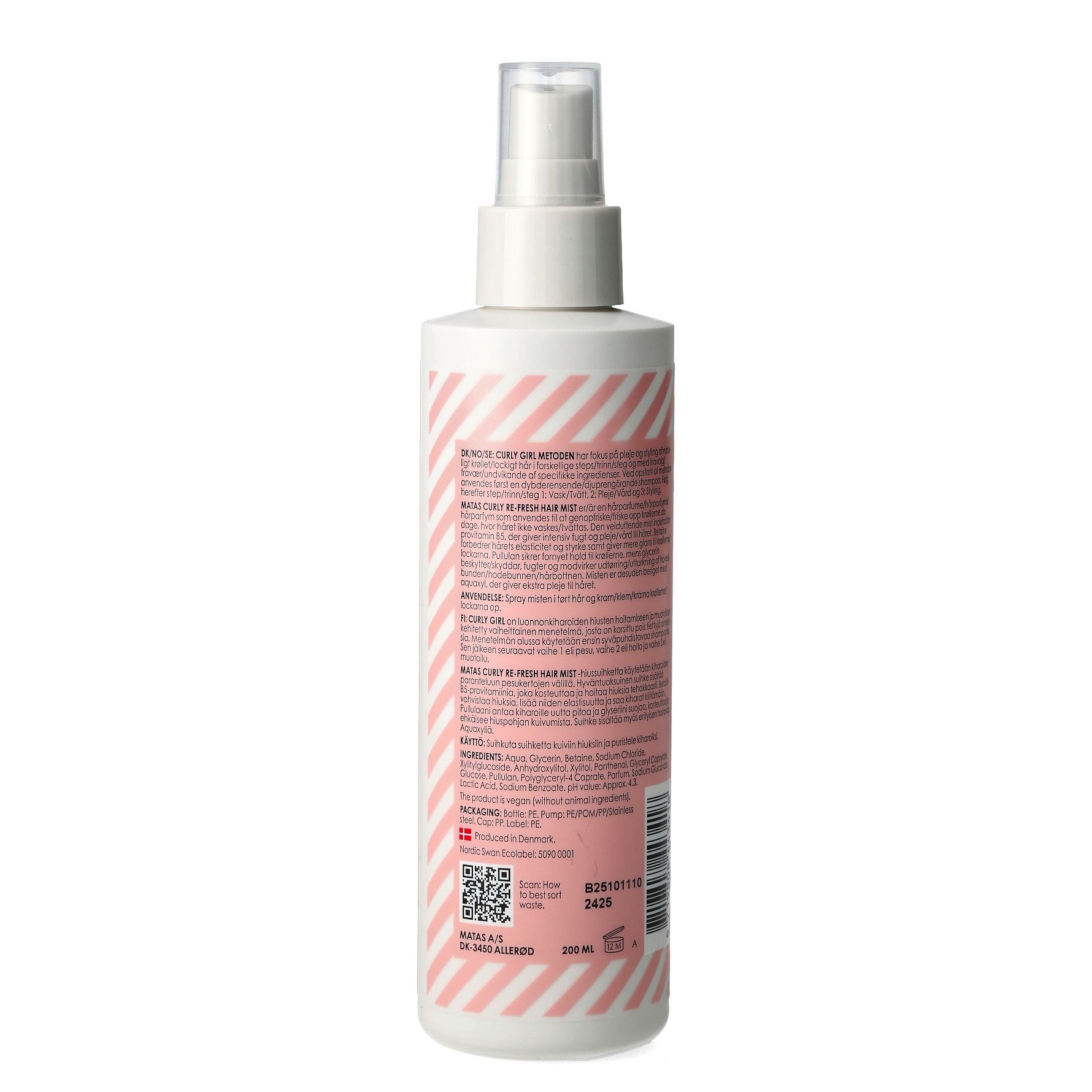 Osta Curly 3 Re-Fresh Hairmist 200 ml - Matas Striber - KICKS