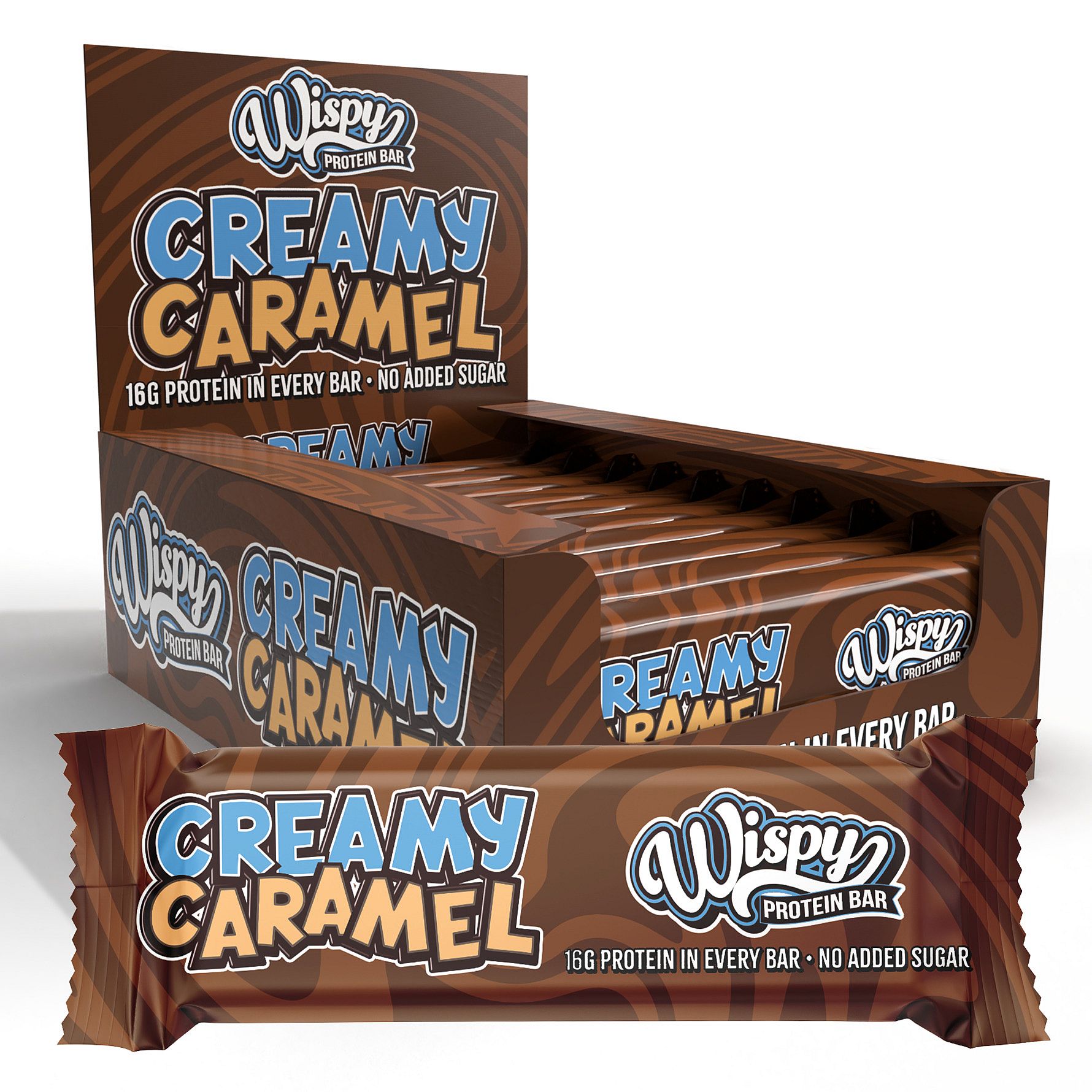 Køb Proteinbar 55 g Creamy Caramel fra Wispy Nutrition - Matas
