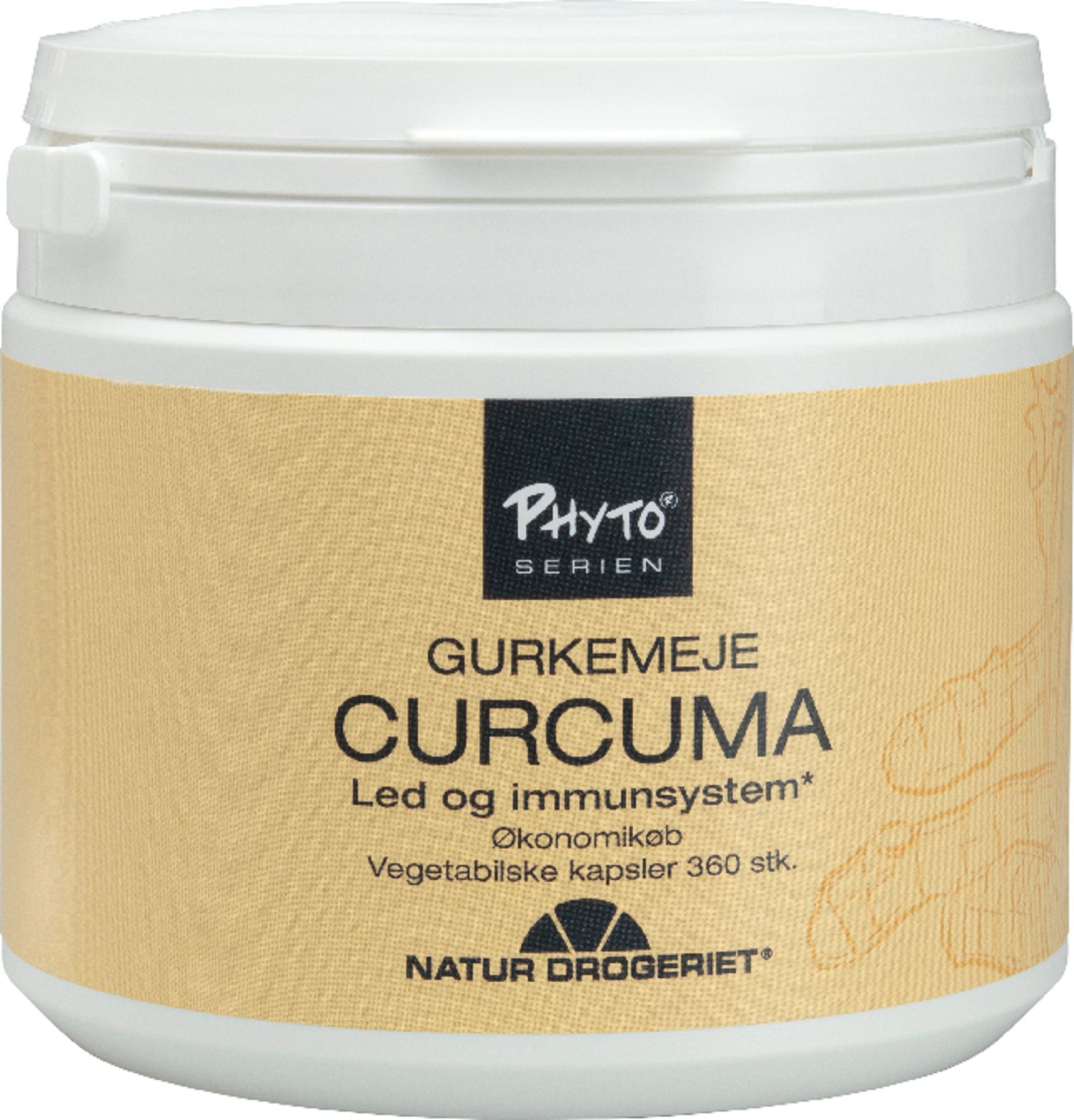 Køb Curcuma Black m. gurkemeje og sort peber 180 kaps. fra Natur ...