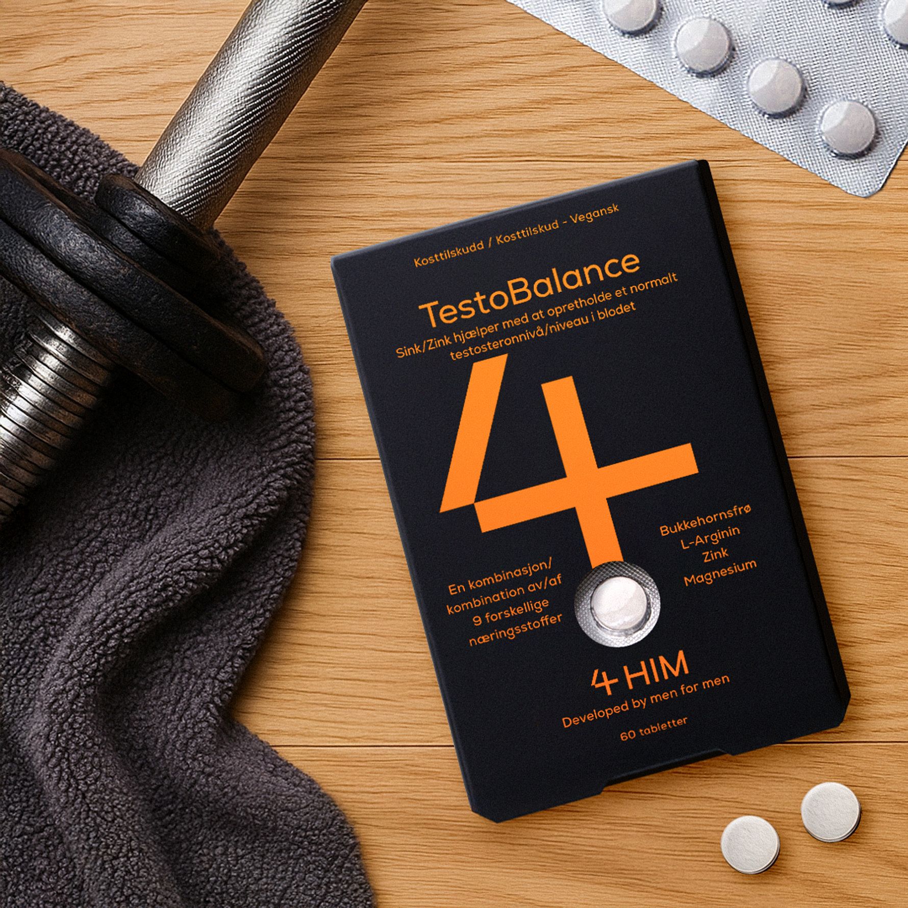 Køb TestoBalance 60 tabletter fra 4 Him & Her - Matas