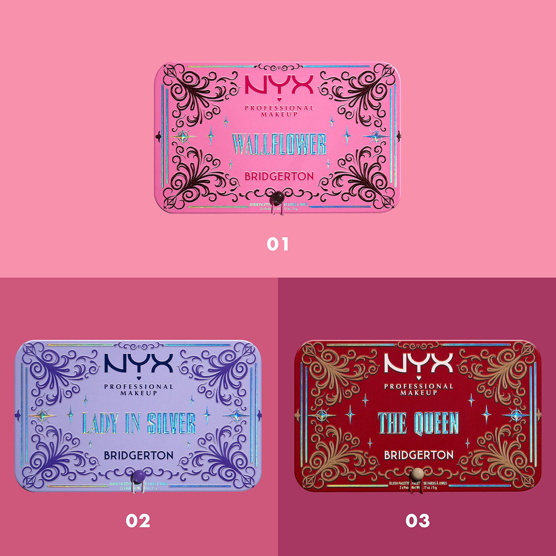 Bridgerton Royal Blushpalette 1 Wallflower - NYX PROFESSIONAL MAKEUP ...
