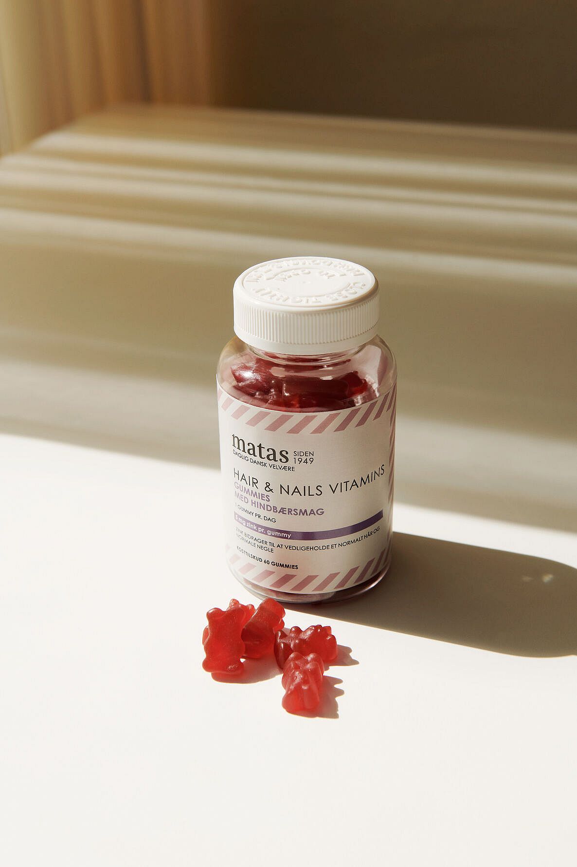 Køb Hair & Nails Vitamins Gummies 60 stk. fra Matas Striber - Matas