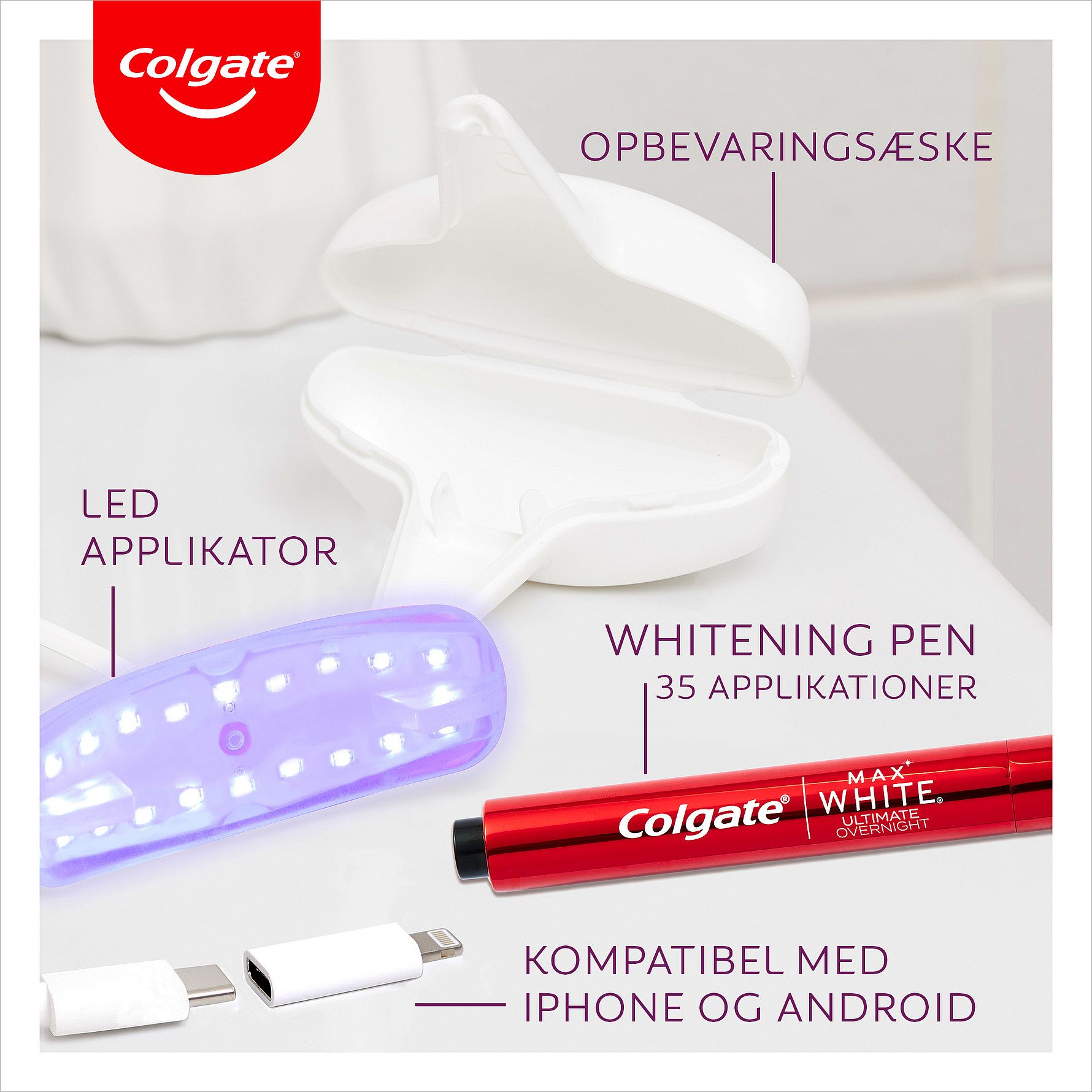 Køb Max White Ultimate Led Whitening Kit fra Colgate - Matas