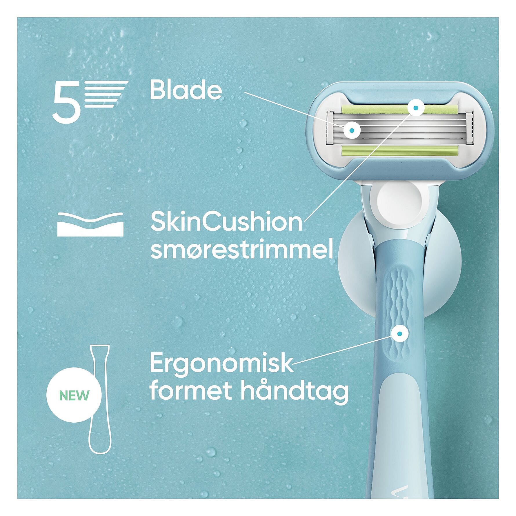 Køb Venus Extra Smooth Barberblade Largepack 10ct fra Gillette - Matas